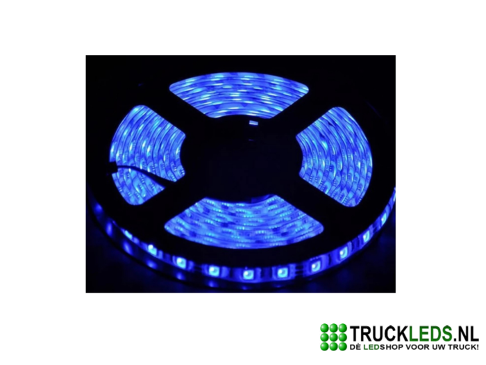 5-meter-LEDstrip-24v-waterproof-Blauw. - Truckleds